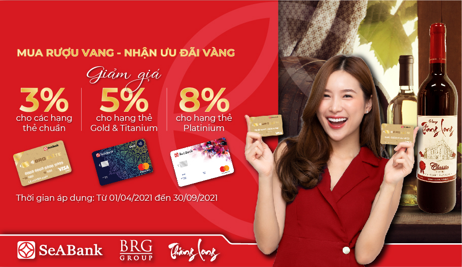 Giảm đến 8% tại vang Thăng Long